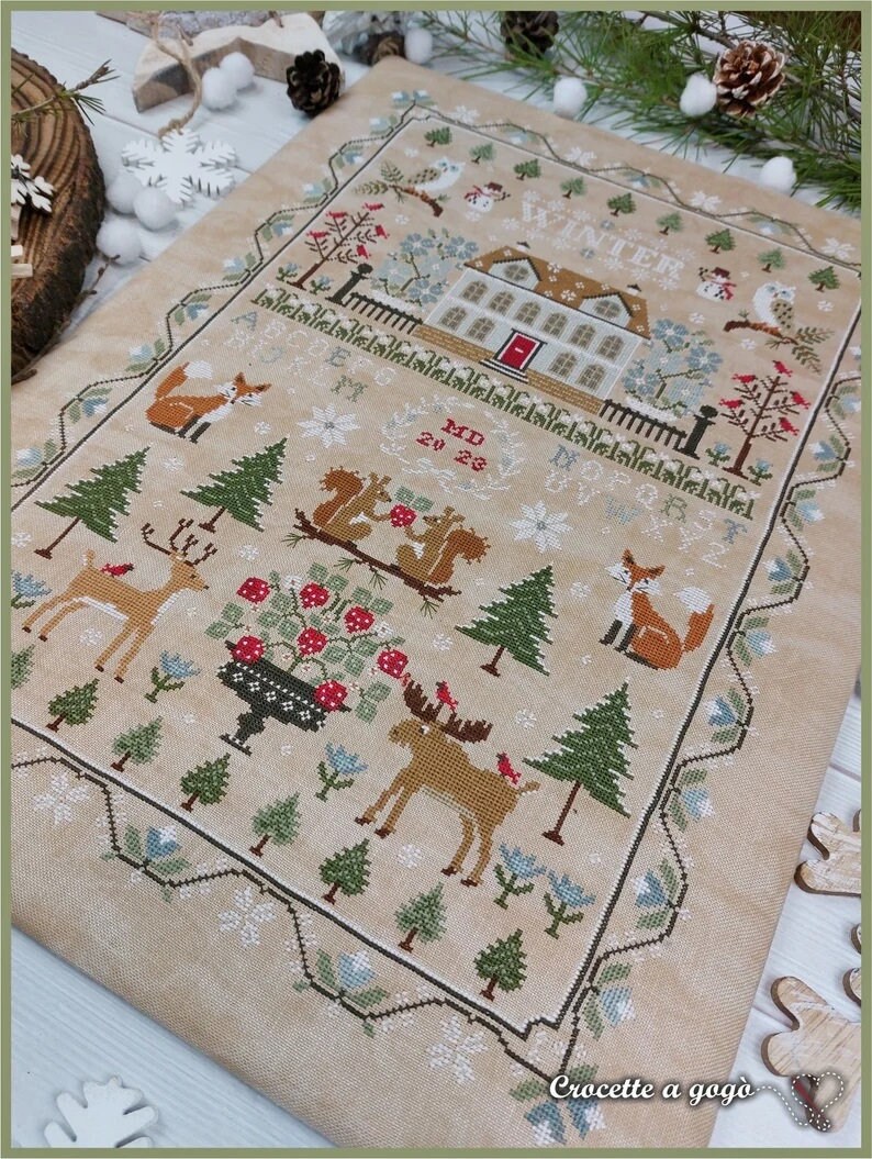 Crocette A Gogo • "winter Sampler " • Counted Cross Stitch Pattern ...