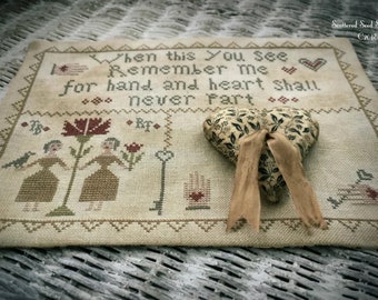 THREADWORK PRIMITIVES common Thread Counted Cross Stitch Pattern Chart Stitcher's Mat Primitive ...