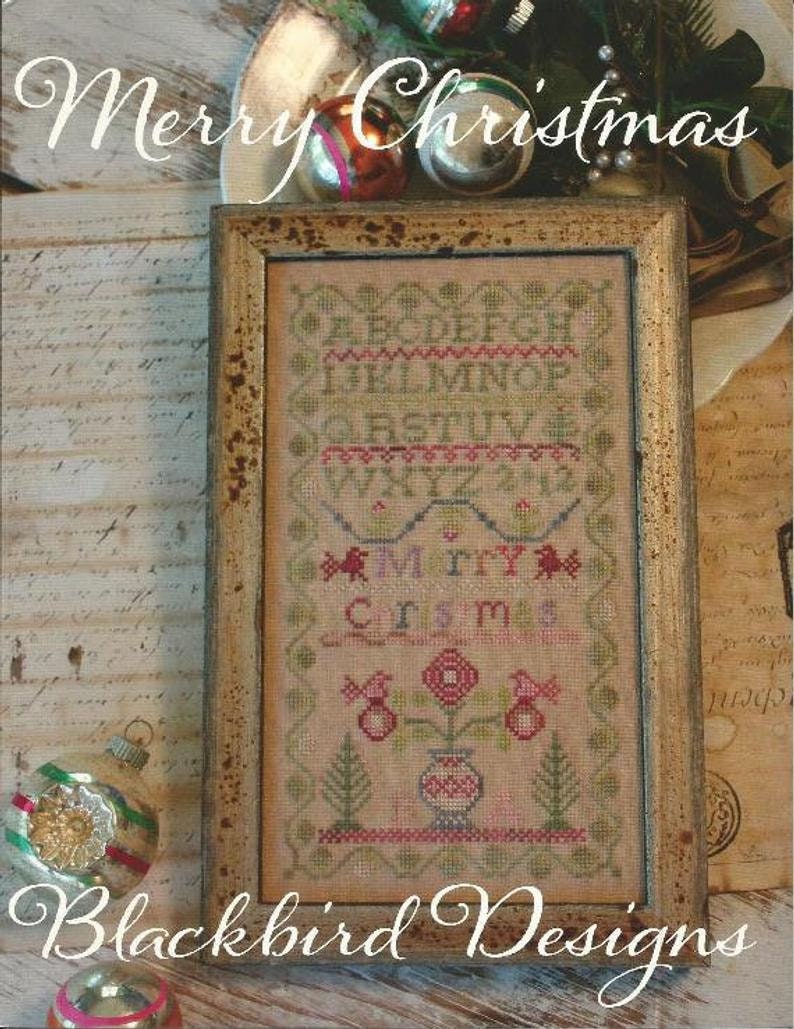 BLACKBIRD DESIGNS merry Christmas Primitive - Etsy