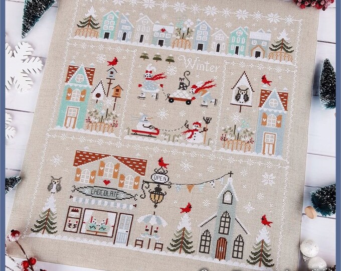 Crocette A Gogo • "winter in the City " • Counted Cross Stitch Pattern ...