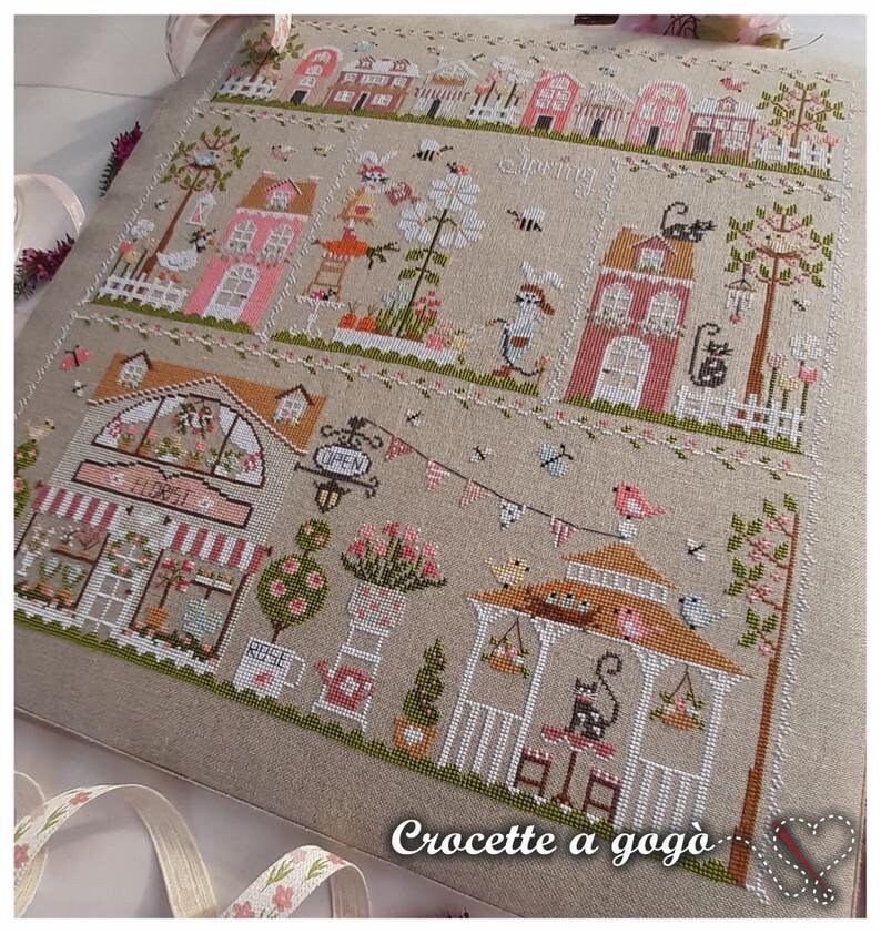 CROCETTE A GOGO "spring in the City" • Counted Cross Stitch Pattern ...