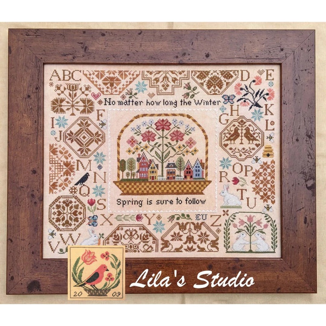 LILA'S STUDIO "spring Quaker" • Counted Cross Stitch Pattern • Sampler ...