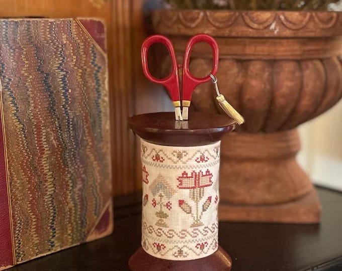 HOBBY HOUSE PRESS "mary Allcorn Sampler Scissor Holder" Counted Cross ...