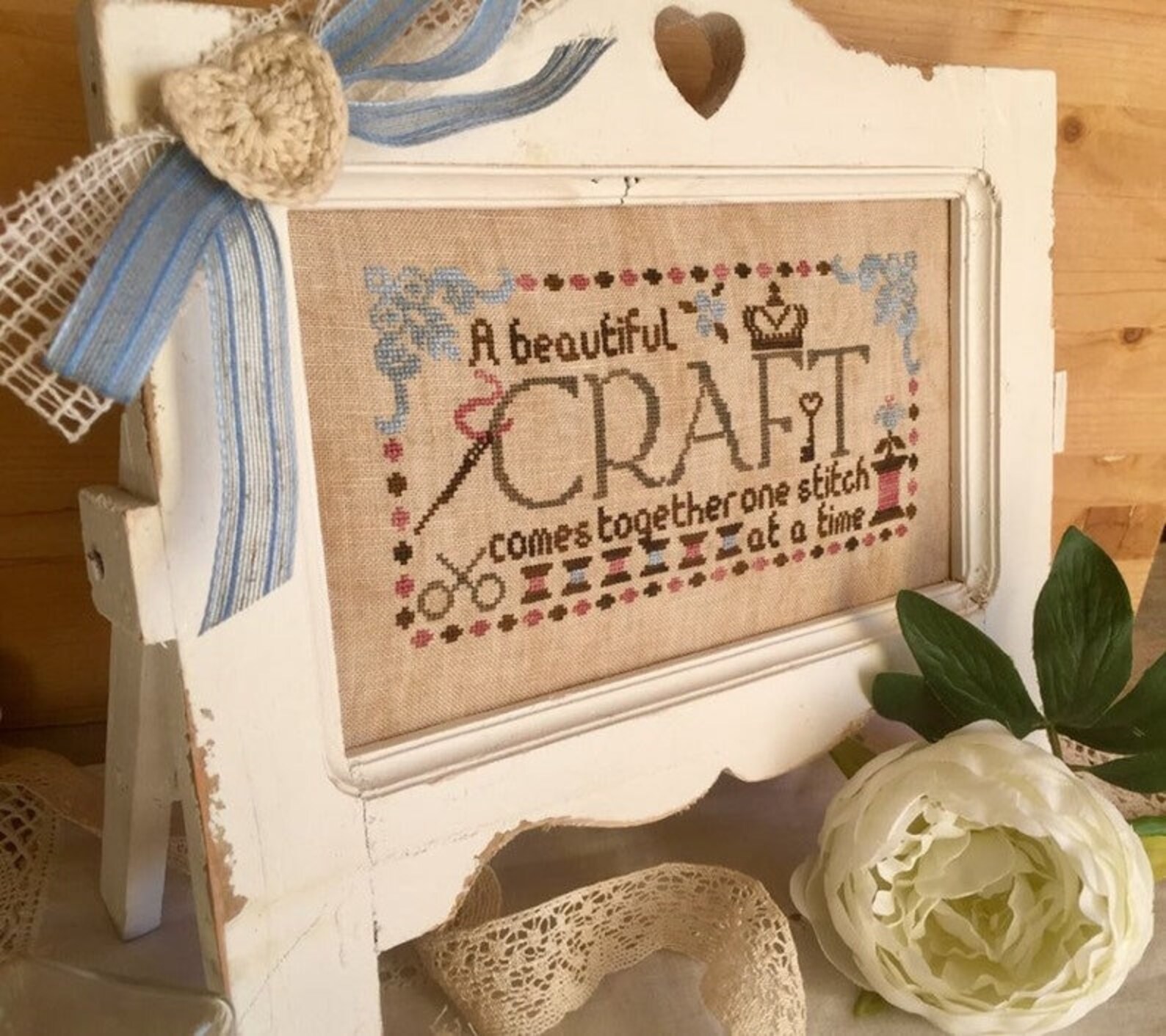 ROVARIS "a Beautiful Craft" Counted Cross Stitch Pattern (includes ...