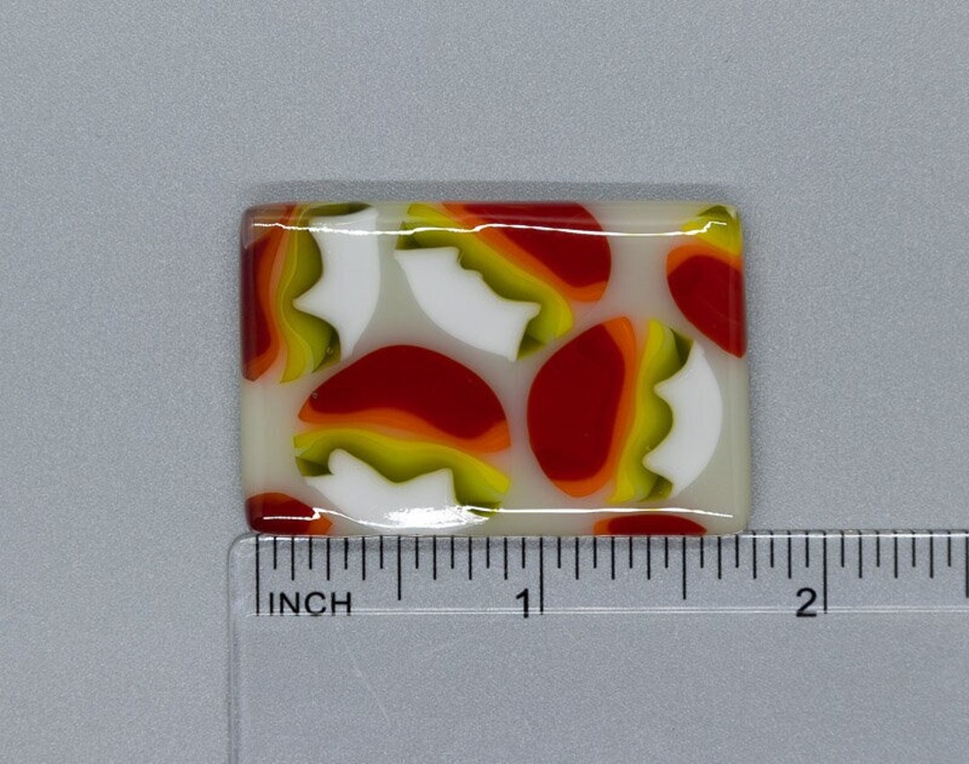 BEAU VERRE ART "fused Glass Needle Minder" • Magnet • Beautiful Colors ...