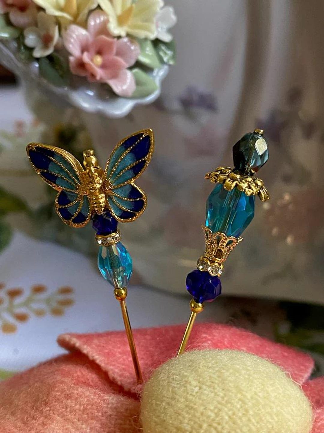 JERSEY GIRL STITCH Co. "flight of the Butterflies Pin Set" • Decorative ...