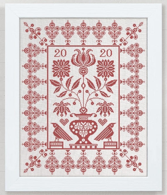 MODERN FOLK EMBROIDERY transylvanian Spring | Etsy