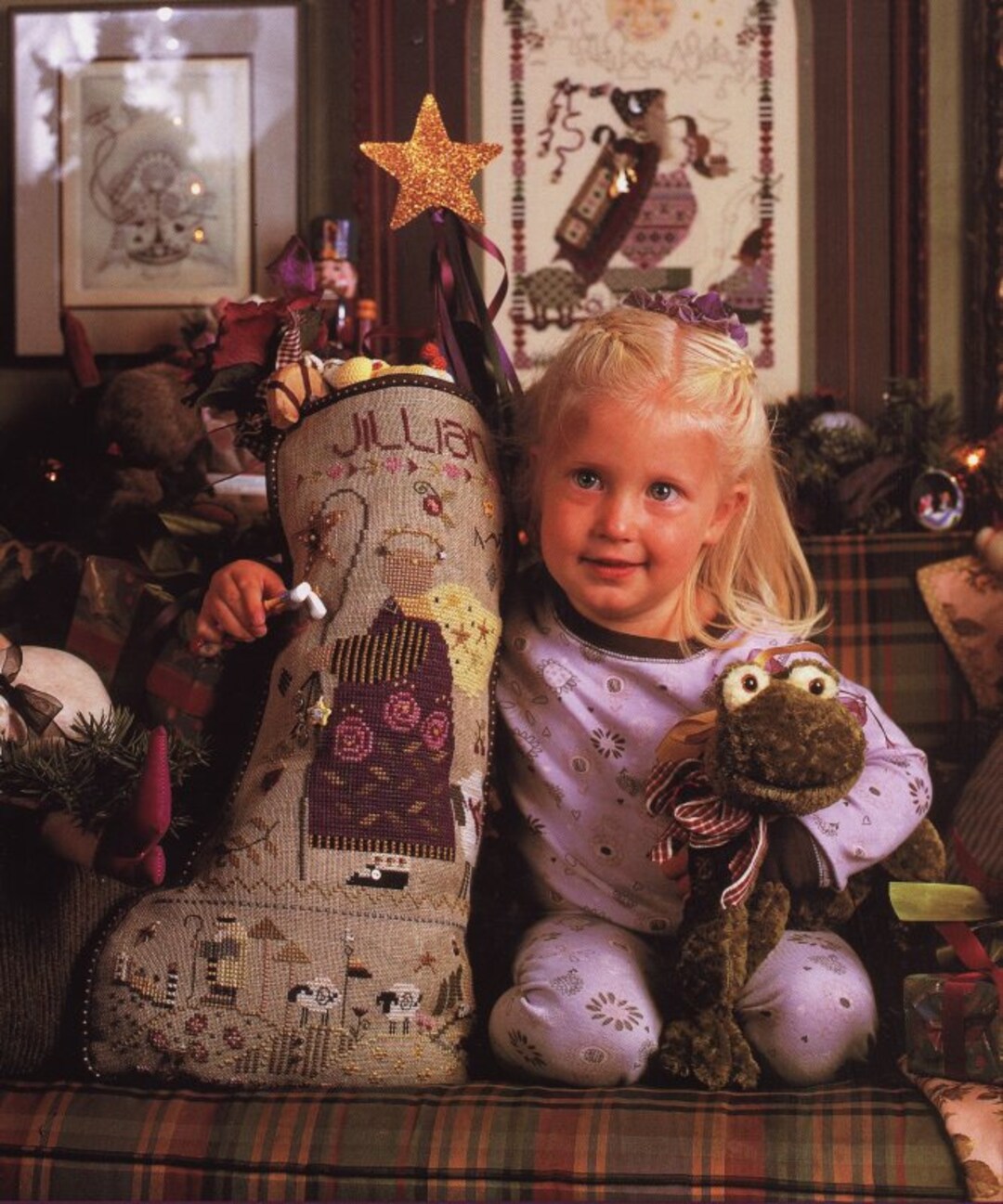 SHEPHERD'S BUSH PRINTWORKS "jillian's Stocking" Counted Cross Stitch ...