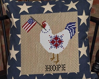 TWIN PEAK PRIMITIVES patriotic Ornament Book 2022 Counted Cross Stitch Pattern, Chart, Pattern ...