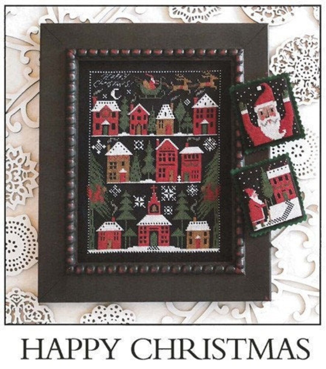 The Prairie Schooler HAPPY CHRISTMAS Counted Cross Stitch Pattern ...