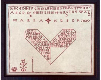 CROSS STITCH ANTIQUES "mary Coleby, Ackworth School 1803" Counted Cross ...
