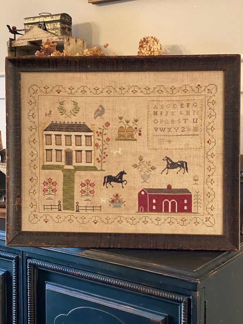 STACY NASH "the Stables at Hollyberry Farm Sampler" Counted Cross ...