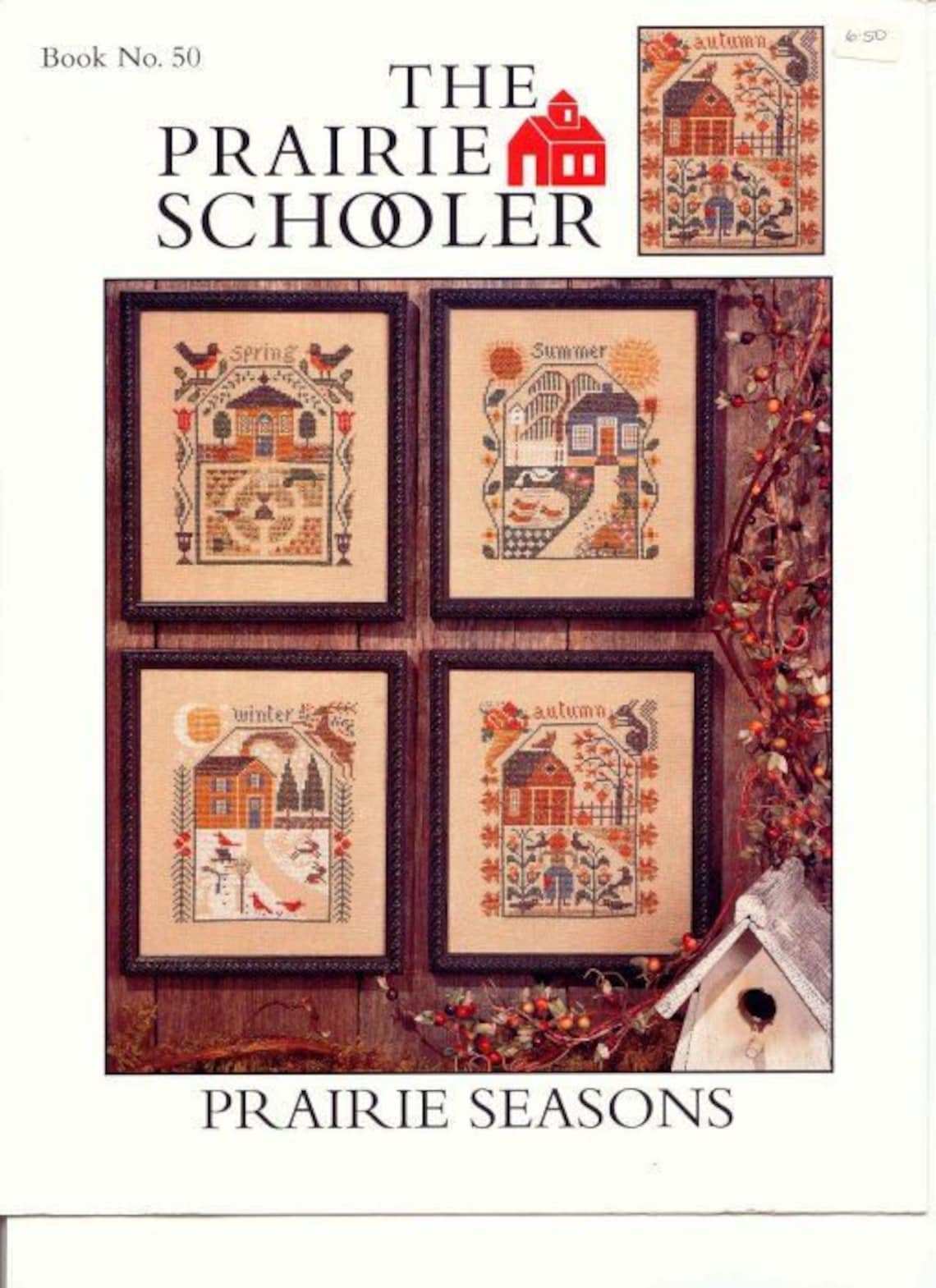 PRAIRIE SEASONS, the Prairie Schooler Counted Cross Stitch Leaflet ...
