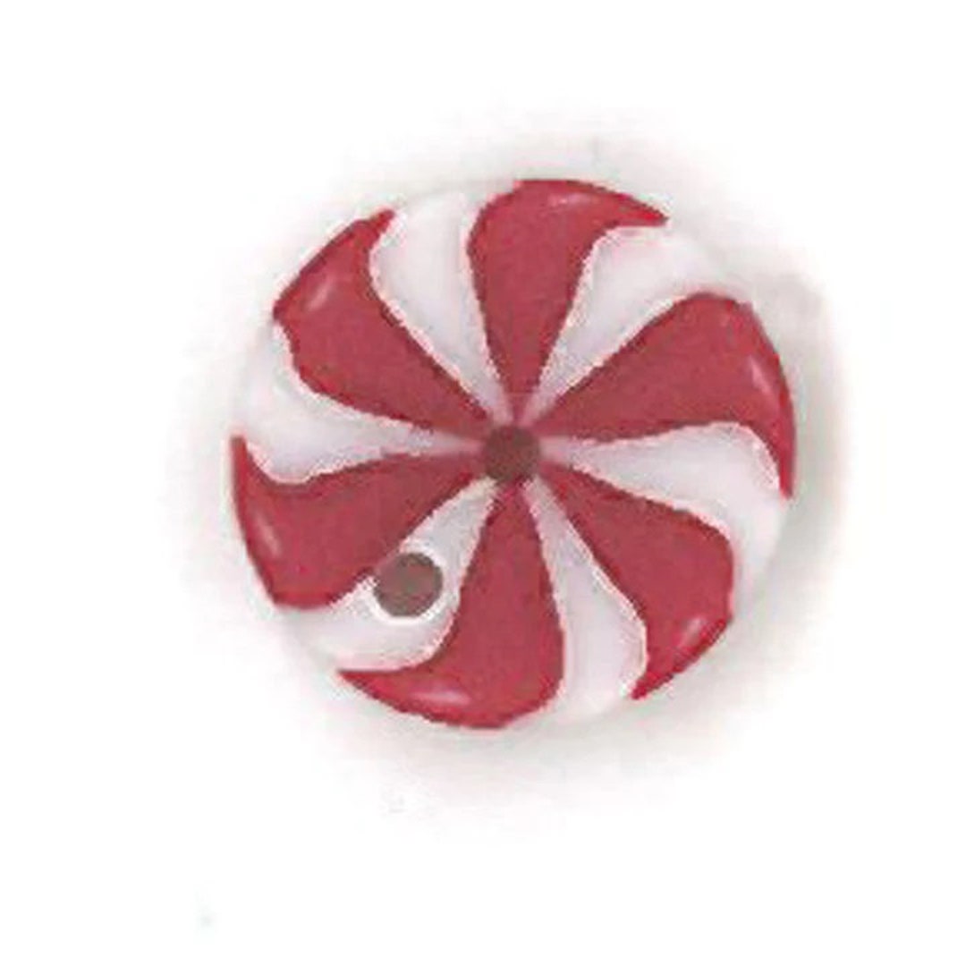 JUST ANOTHER BUTTON Company "tiny Peppermint Swirl Buttons" Christmas ...