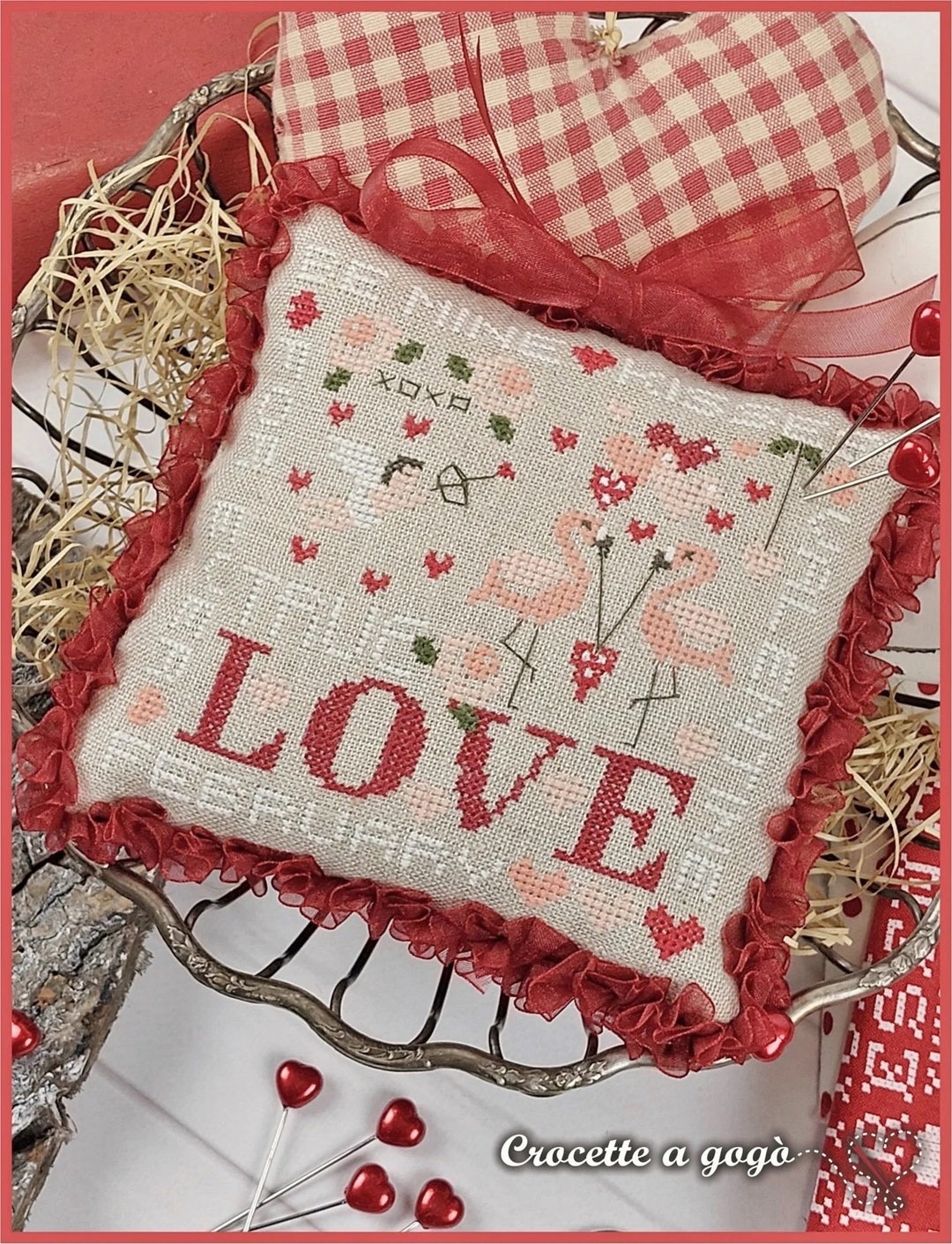 CROCETTE A GOGO "love" • Counted Cross Stitch Pattern • Valentine ...