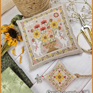 CROCETTE A GOGO "summer Basket" • Counted Cross Stitch Pattern • 2 ...