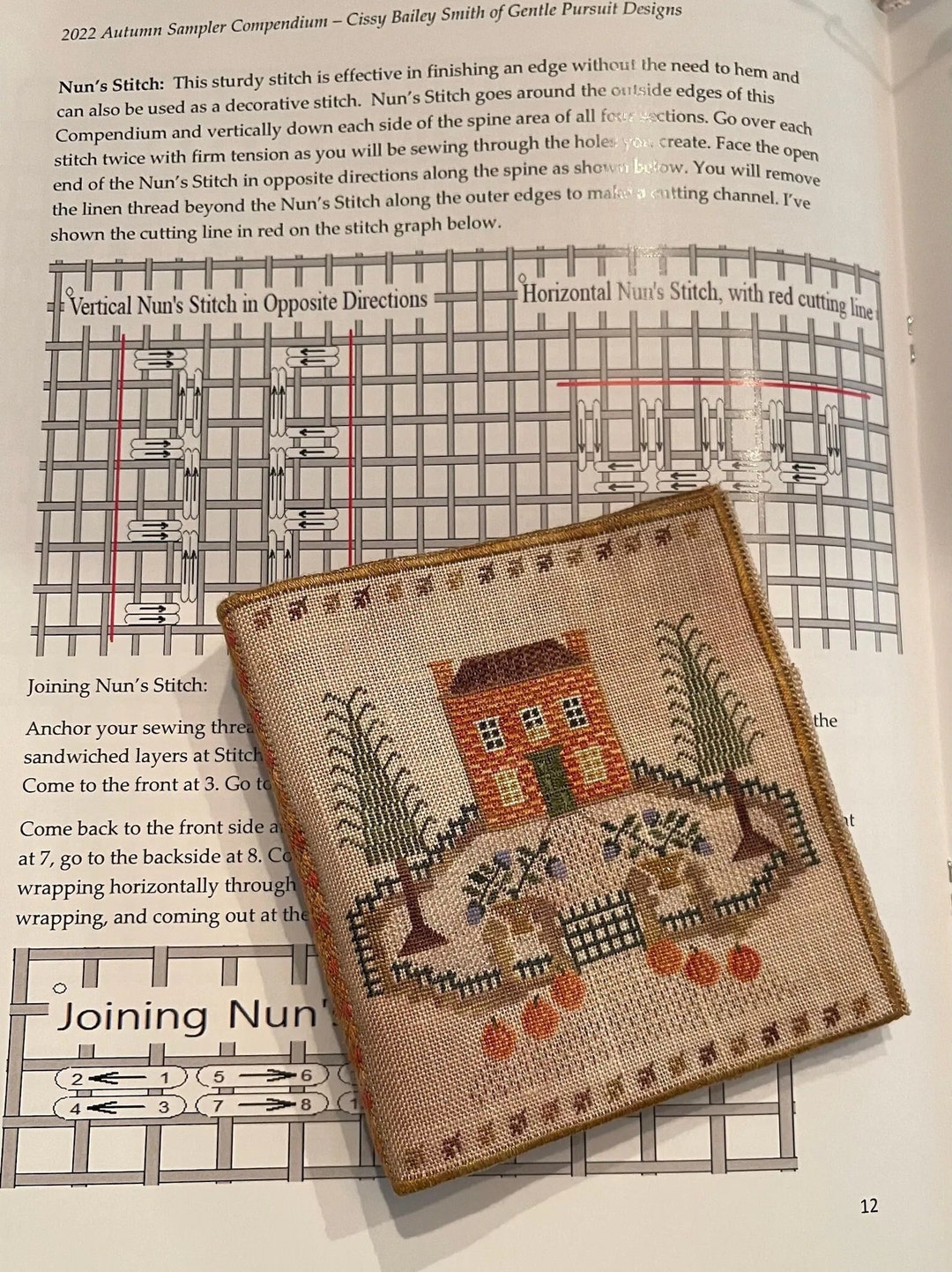 GENTLE PURSUIT DESIGNS "autumn Sampler Compendium" Counted Cross Stitch ...