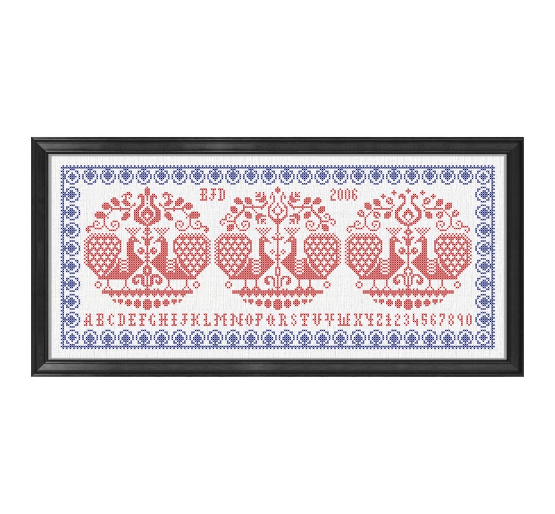 PDF INSTANT DOWNLOAD • Quiltify Design • "pava Peacocks" • Counted ...