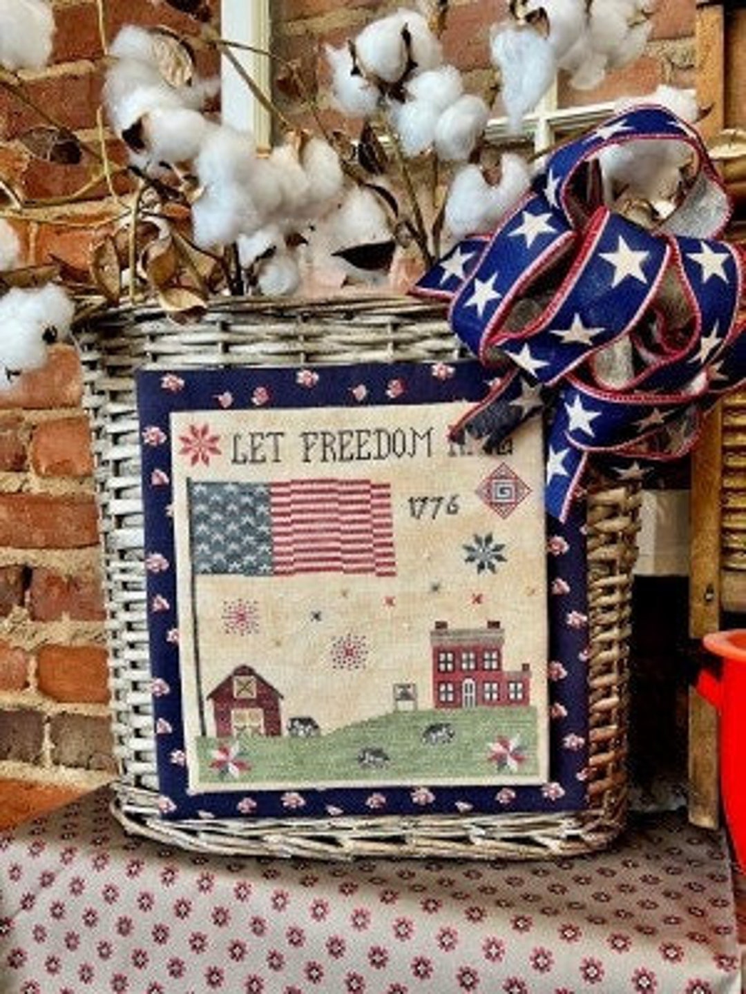 SOUTHERN STITCHERS CO "let Freedom Ring" Counted Cross Stitch Pattern ...