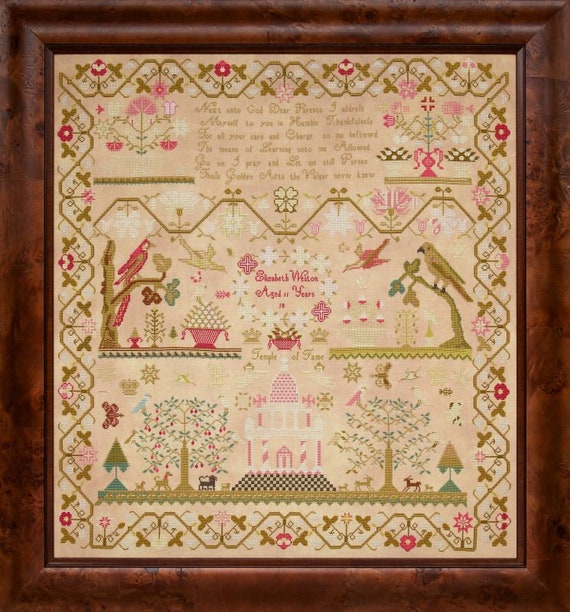 Hands Across the Sea Samplers elizabeth Weston Circa - Etsy