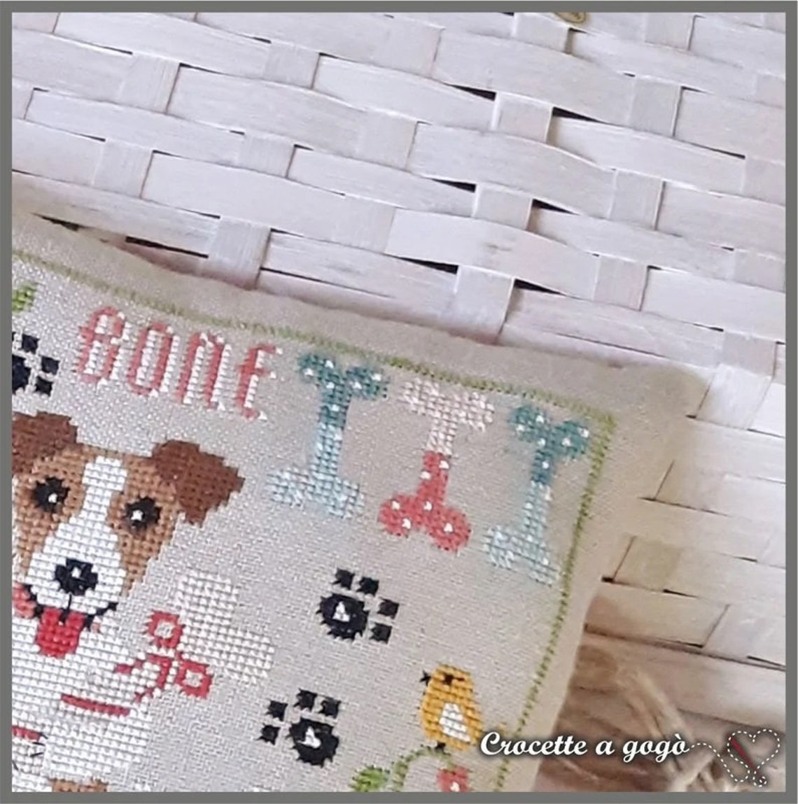 The Little Dog by CROCETTE A GOGO Counted Cross Stitch - Etsy
