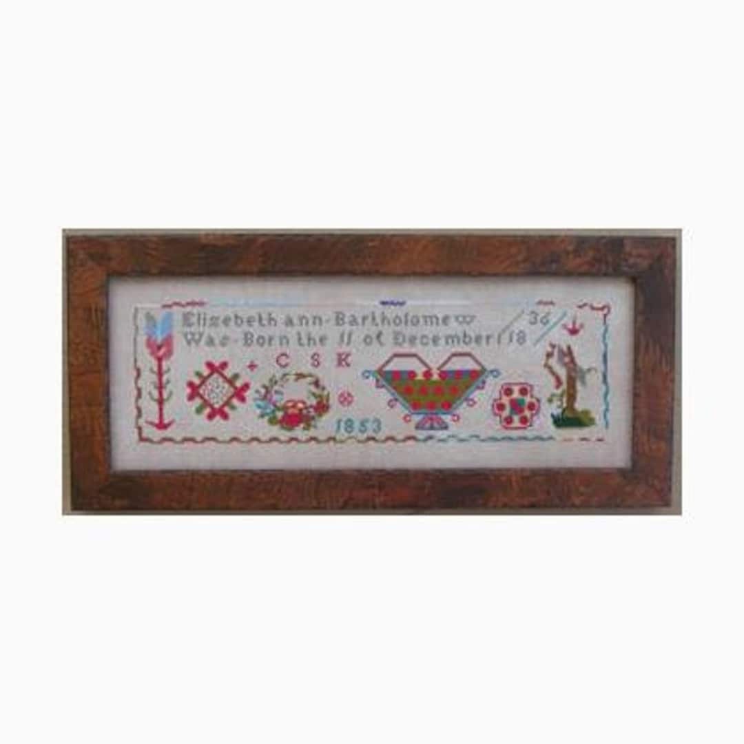 QUEENSTOWN SAMPLER DESIGNS elizabeth Ann Bartholomew Counted Cross ...
