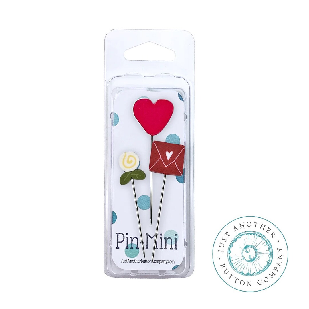 JUST ANOTHER BUTTON Co. "pin-mini: Be My Valentine" Pincushion Pin ...