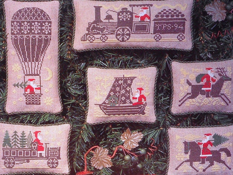 The Prairie Schooler SANTA RIDES Counted Cross Stitch Pattern ...