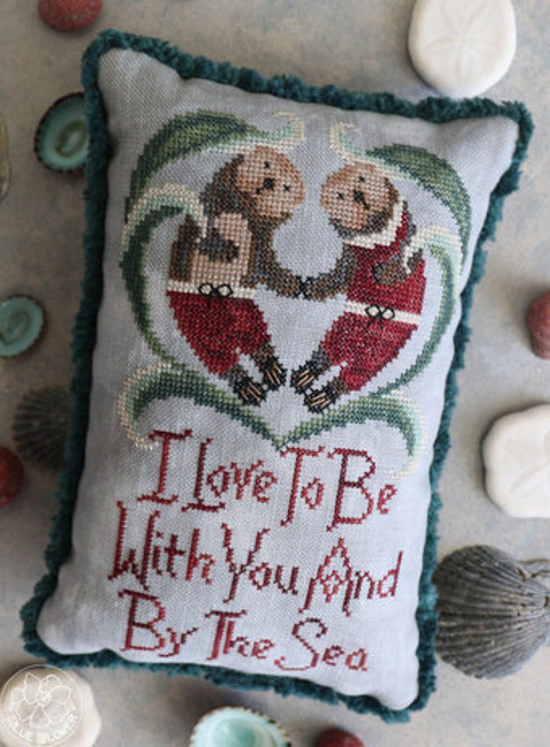 THE BLUE FLOWER "summer Valentine" Counted Cross Stitch Pattern, Chart ...