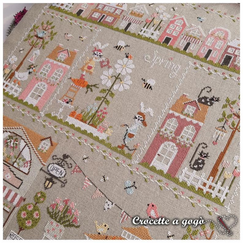 CROCETTE A GOGO "spring in the City" • Counted Cross Stitch Pattern ...