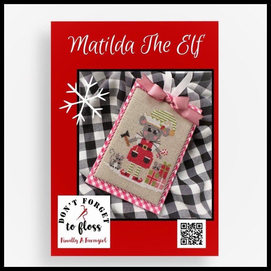 Finally A Farmgirl matilda the Elf Counted Cross Stitch Pattern Winter ...