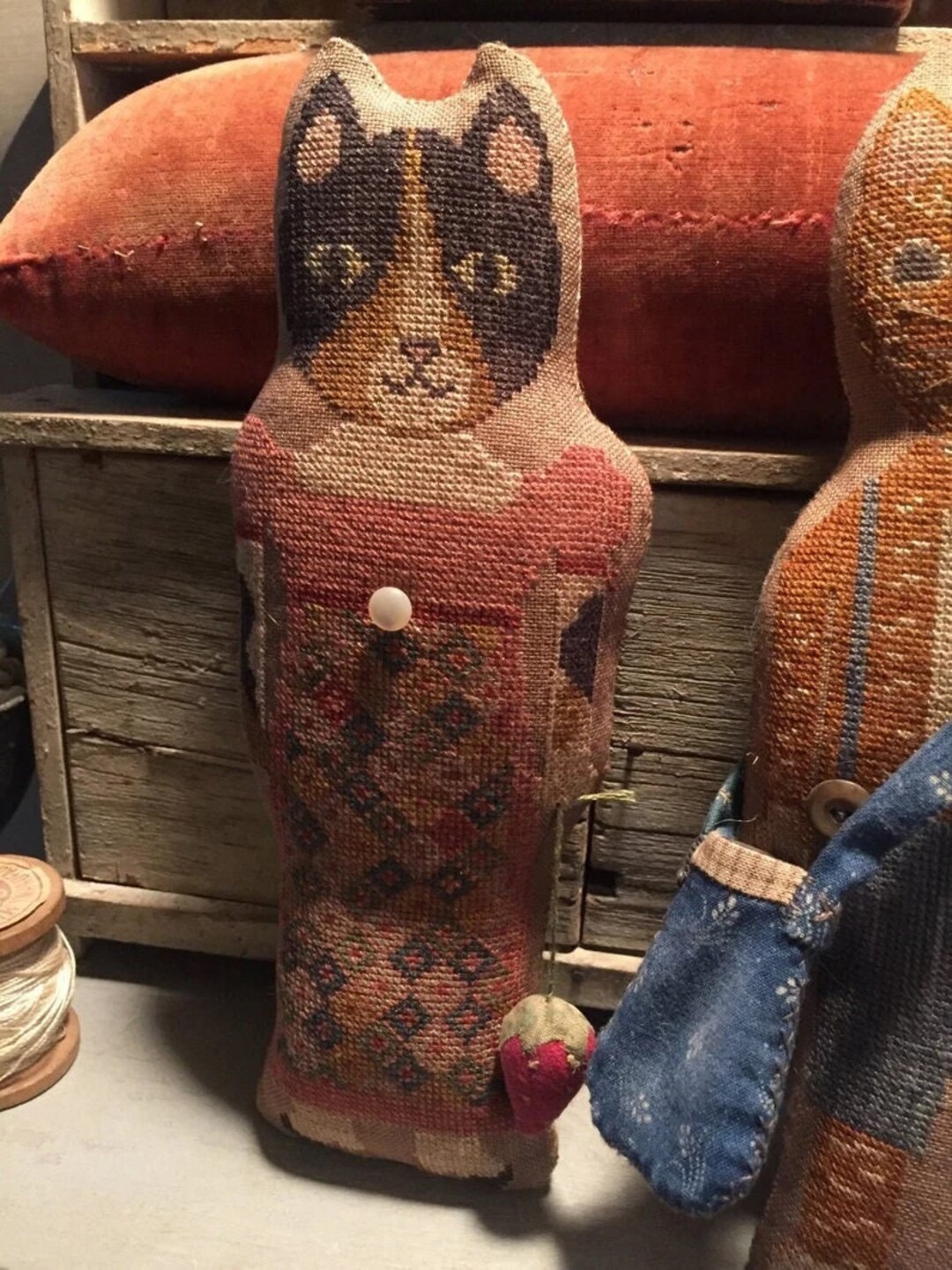 STACY NASH PRIMITIVES "animal Crackers Series - Clementine" Counted ...