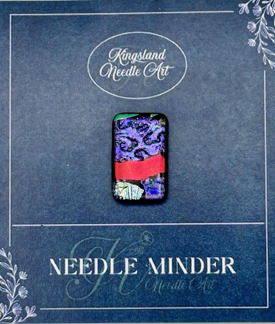 KINGSLAND NEEDLE MINDER "fused Glass Needle Minder" • Fused Glass ...