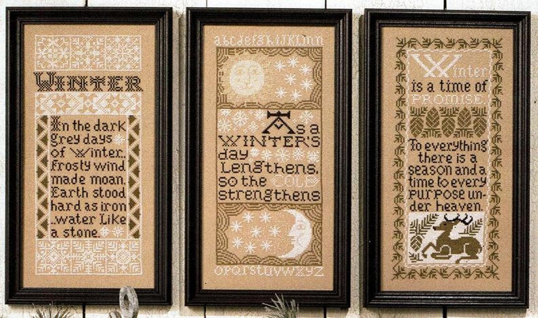 The Prairie Schooler "winter Samplers" Counted Cross Stitch Pattern ...