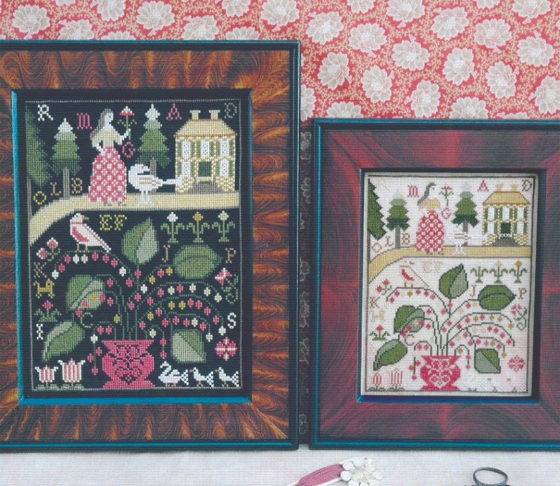 CARRIAGE HOUSE SAMPLINGS "miss Lila's House" • Counted Cross Stitch ...