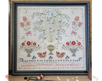 PDF Josephine and Anne 1867 Cross Stitch Pattern - Etsy