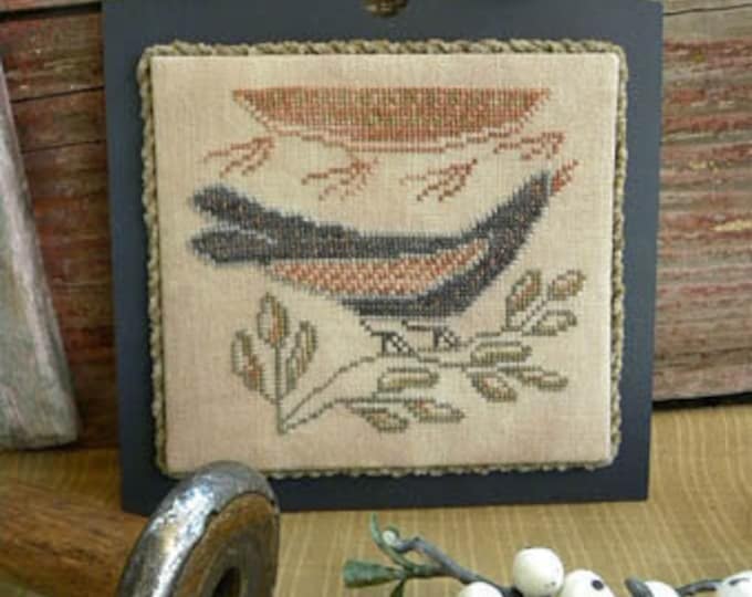 THREADWORK PRIMITIVES • "sunbird" • Counted Cross Stitch Pattern • Chart • Candle Board ...