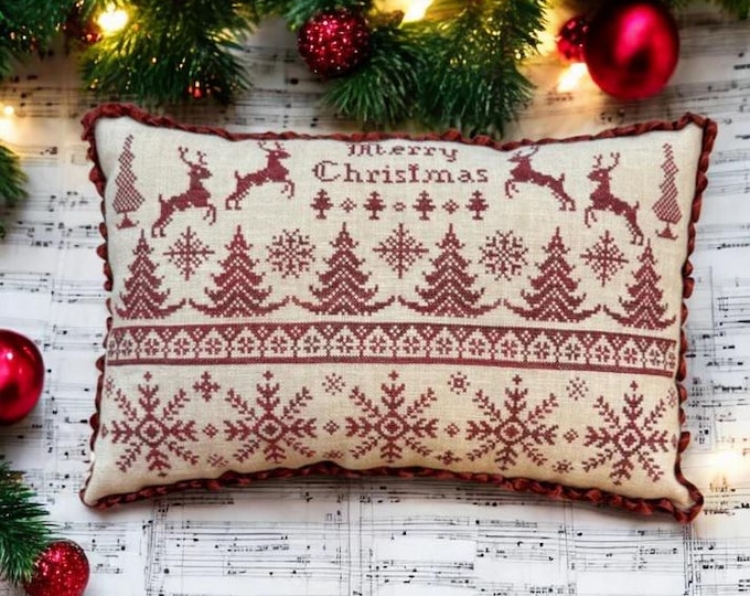 HOBBY HOUSE PRESS "merry Christmas" Counted Cross Stitch Pattern ...