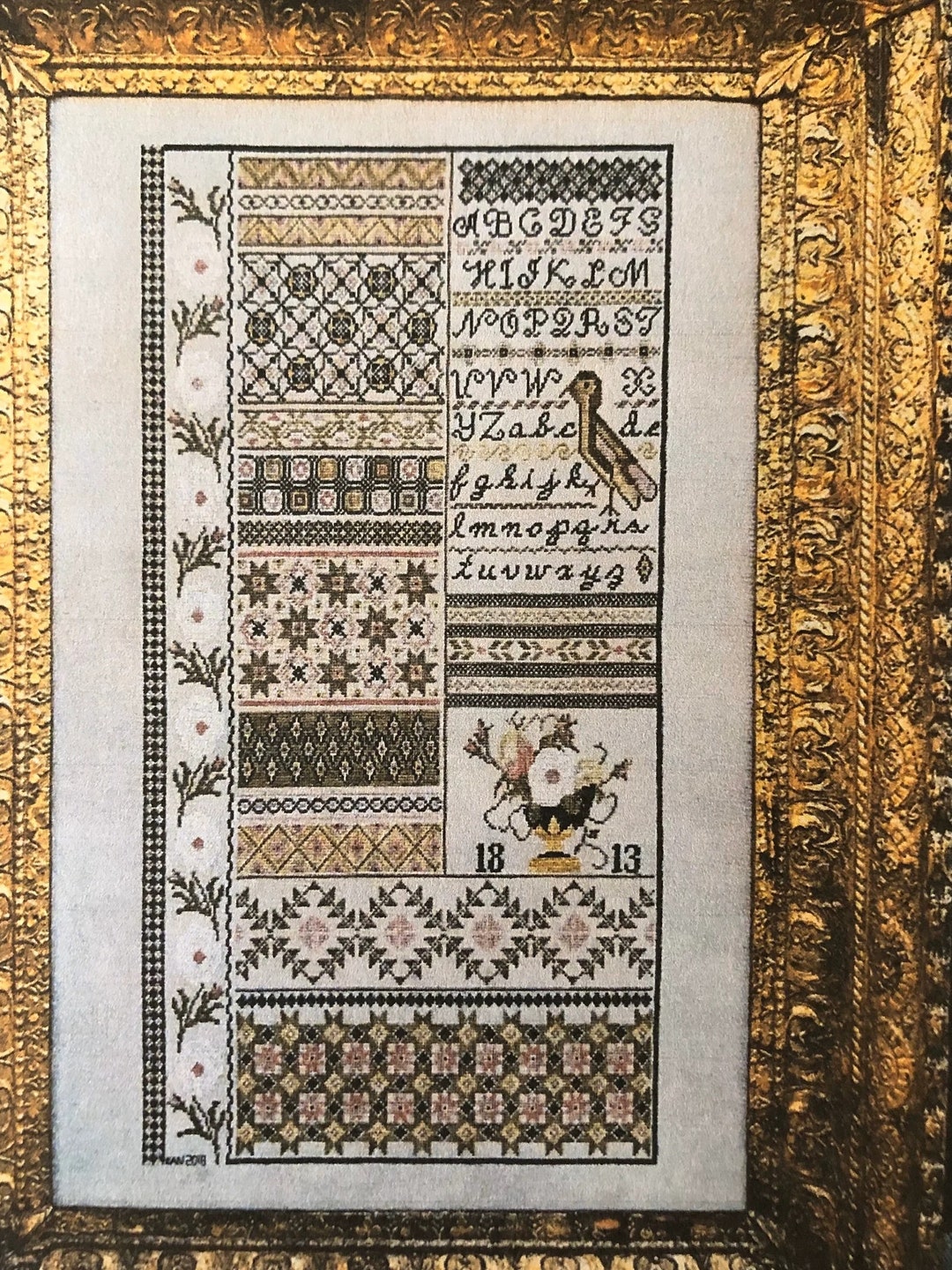 SAMPLERS NOT FORGOTTEN "english Garden" Counted Cross Stitch Pattern ...