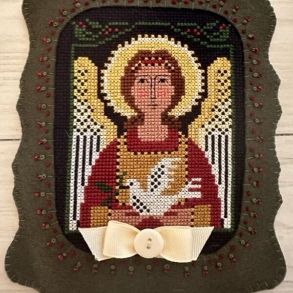 Angel Cross Stitch Embroidery Completed - Etsy