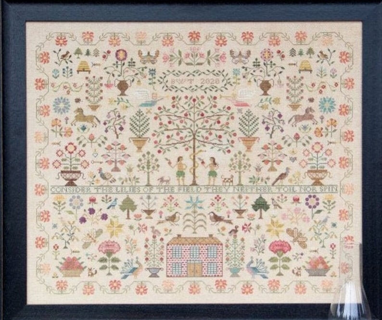 HEARTSTRING SAMPLERY consider the Lilies Counted - Etsy