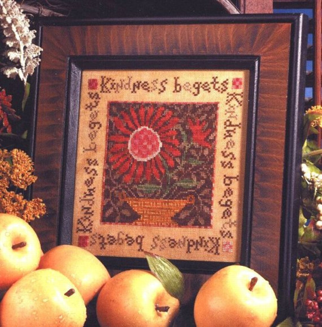 BIRDS OF A FEATHER "kindness Sampler" Counted Cross Stitch Pattern ...