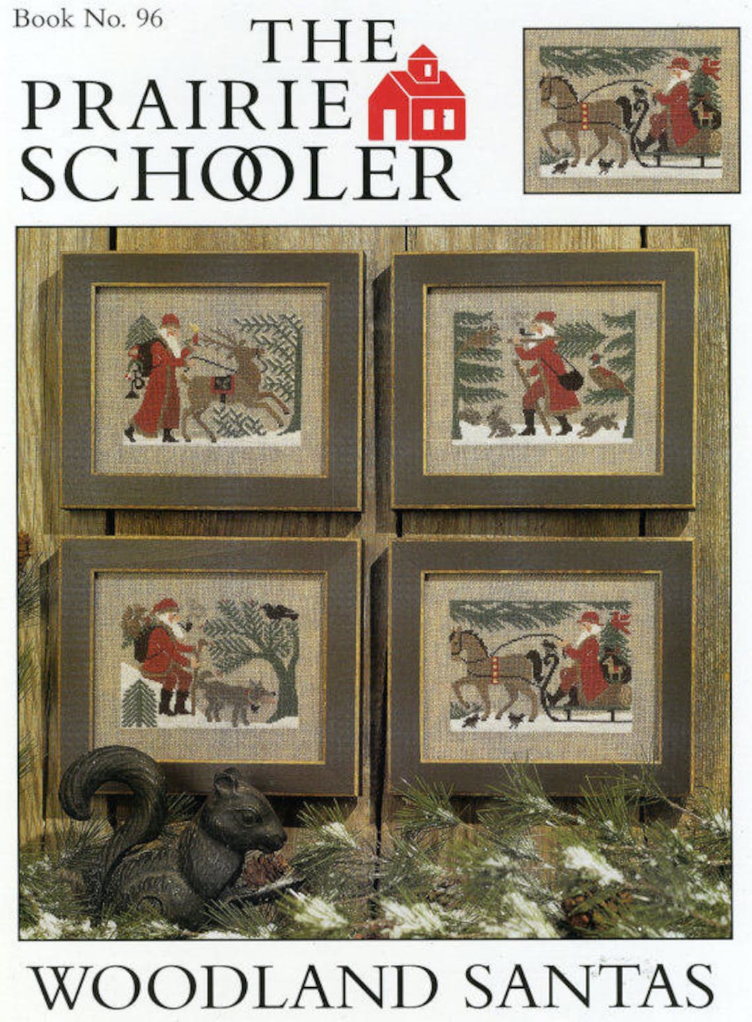 The Prairie Schooler WOODLAND SANTAS Counted Cross Stitch Pattern ...