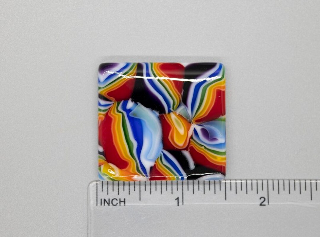 BEAU VERRE ART "pebbles Fused Glass Needle Minder" • Magnet • Beautiful ...