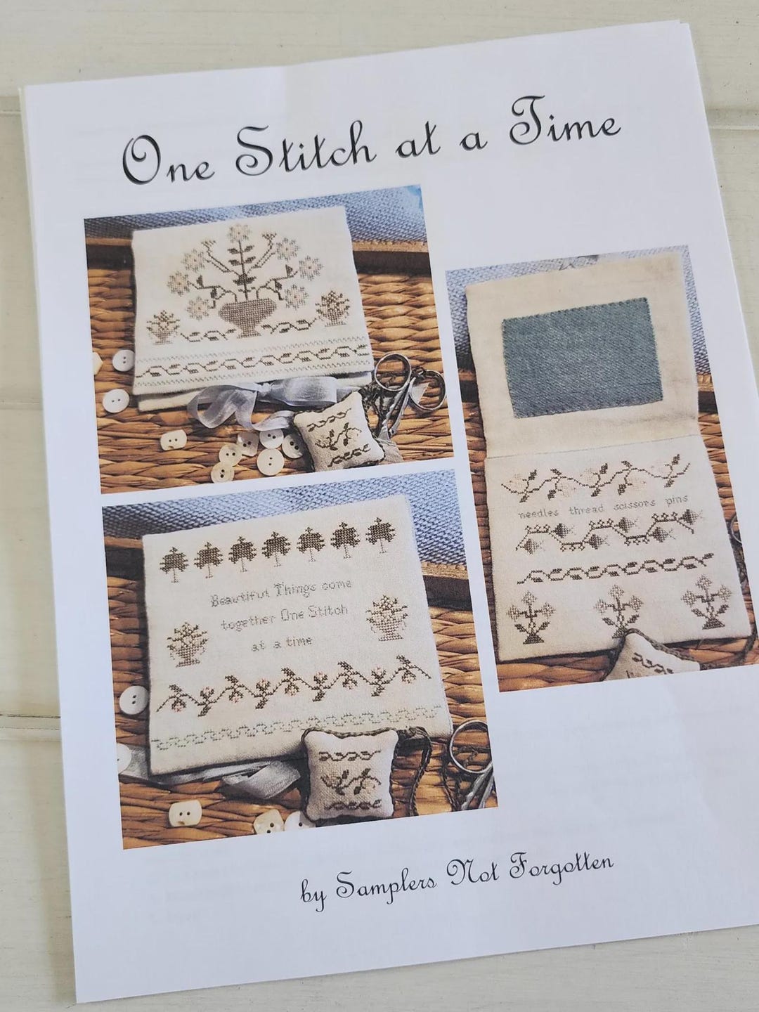 Samplers Not Forgotten "one Stitch at a Time" Counted Cross Stitch ...