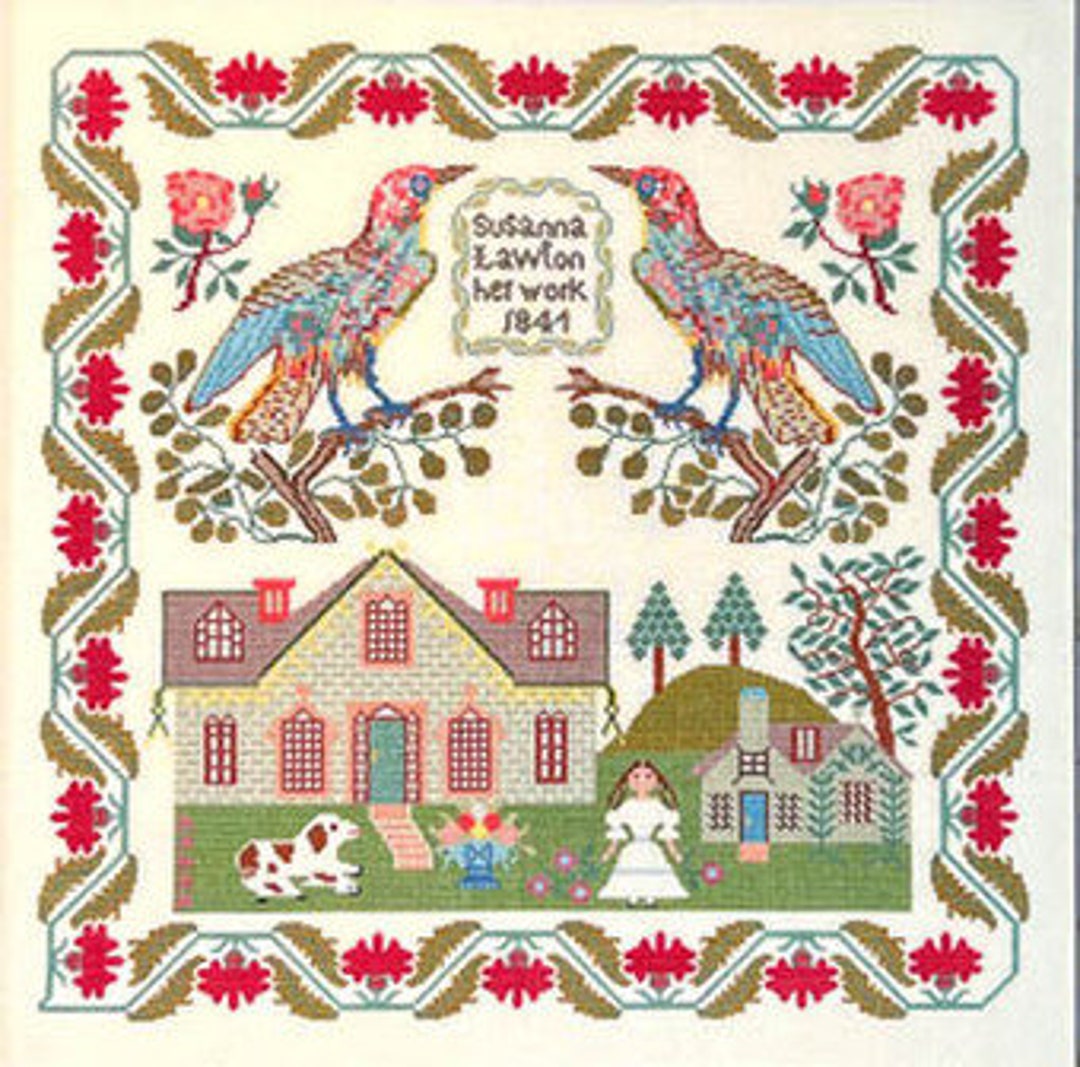 QUEENSTOWN SAMPLER DESIGNS "susanna Lawton 1841" Counted Cross Stitch ...