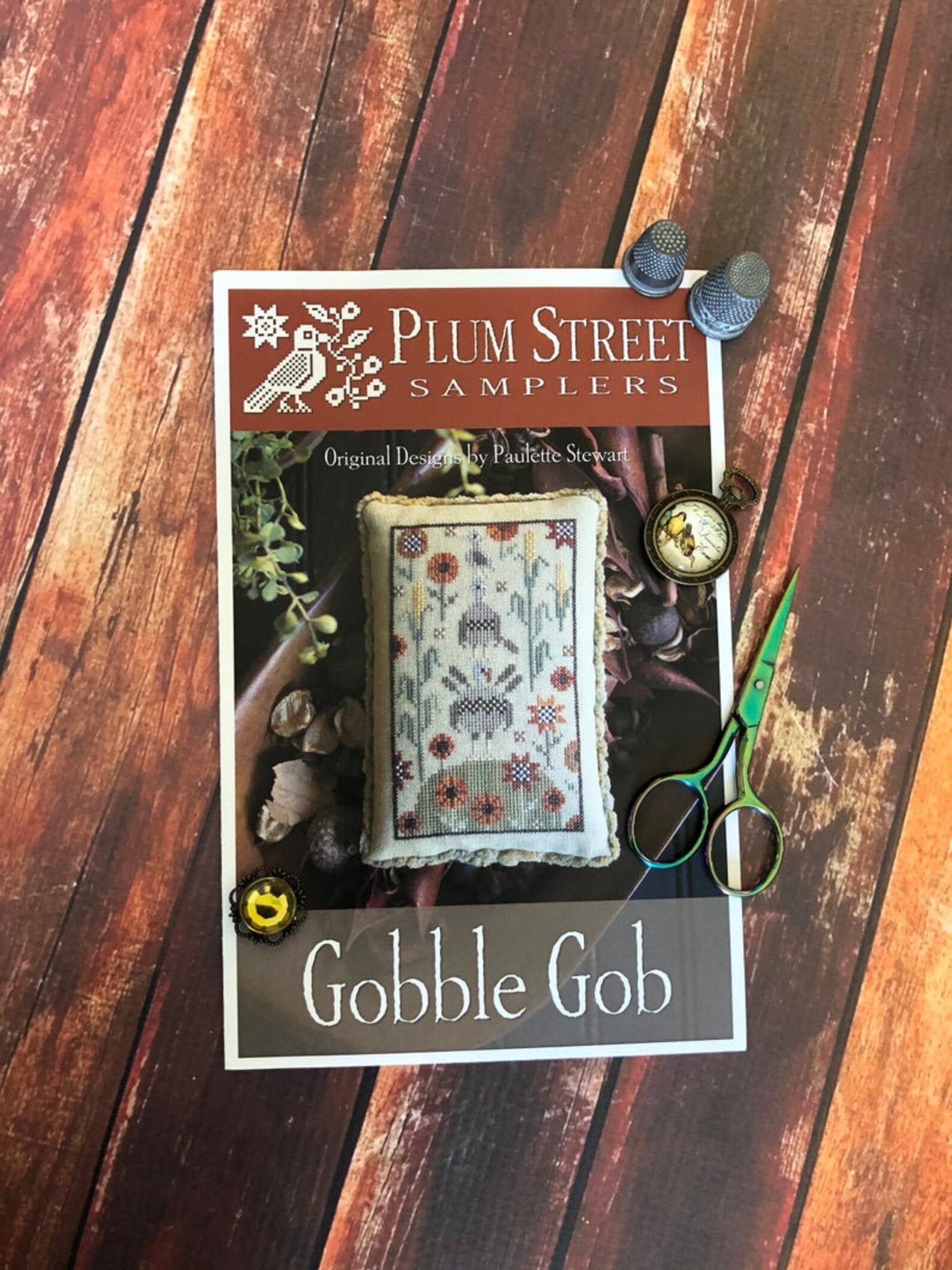 Gobble Gob | Plum Street Samplers | Counted Cross Stitch | Cross Stitch ...