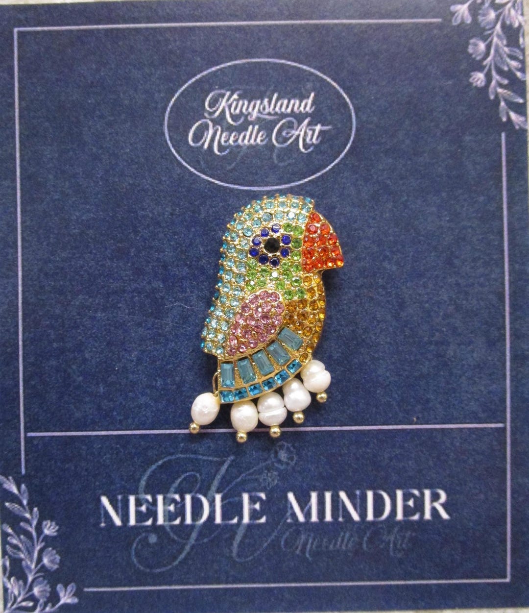 KINGSLAND NEEDLE MINDER ~ Parrot Bird Needle Minder, Needle Dock ...