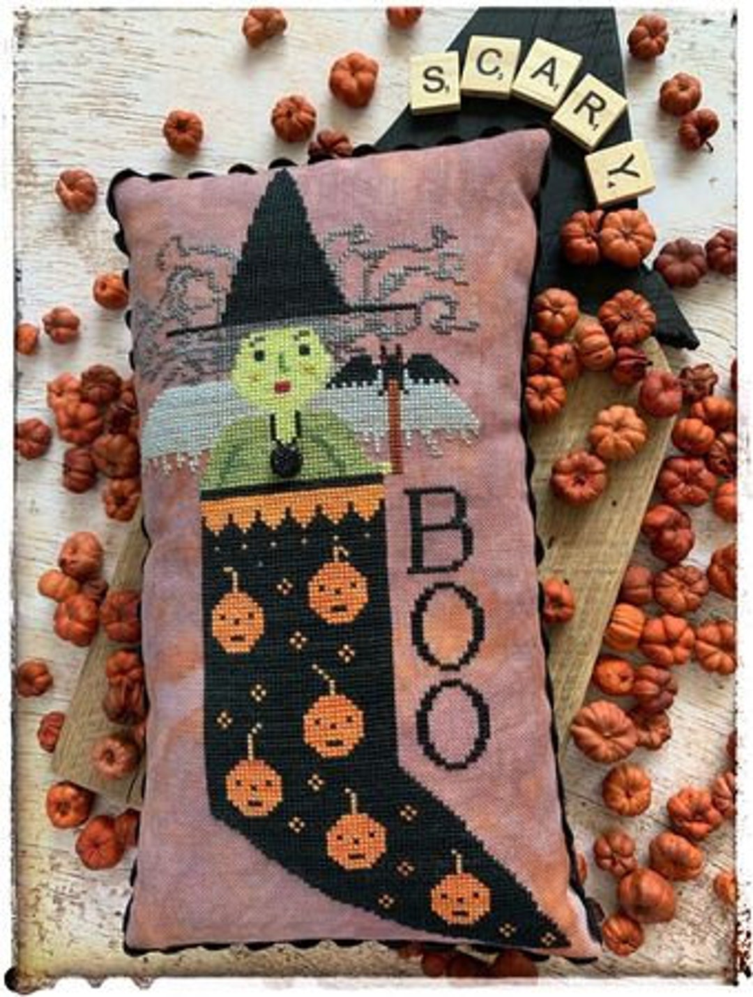 LUCY BEAM "halloween Angel" Counted Cross Stitch Pattern, Designed by ...