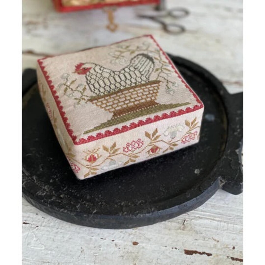 STACY NASH DESIGNS "big Chicken Little Chicken Pinkeep" Counted Cross ...